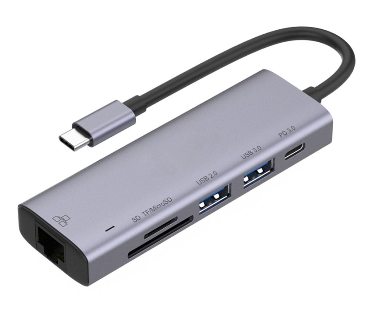 USB-C Hub for Samsung Galaxy Tab A9/Tab A9 Plus - 6-in-1 Adapter RJ45 ...