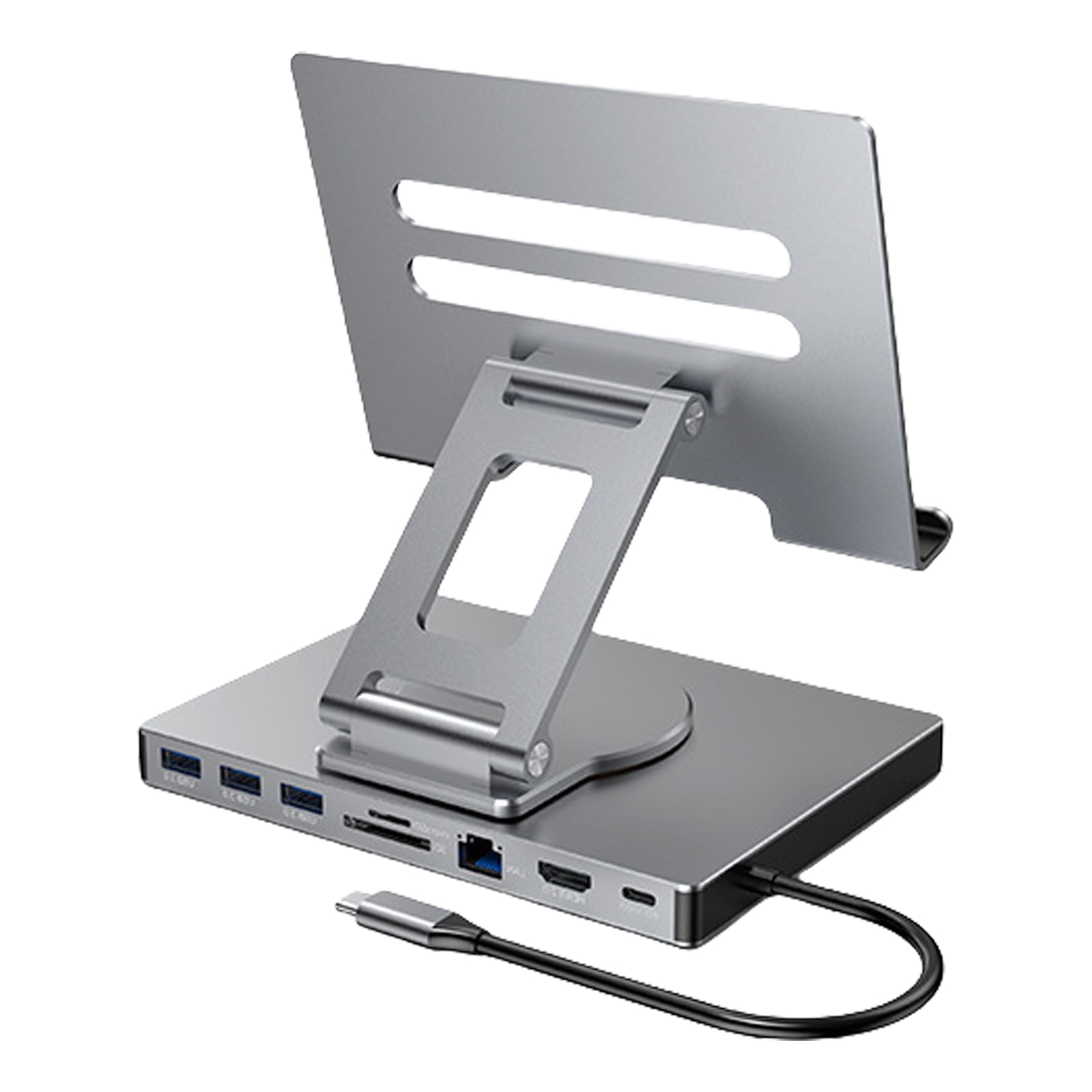 USB C Hubs Stand 8/9 in 1 Adapter Docking Station Foldable with 4K 60Hz ...