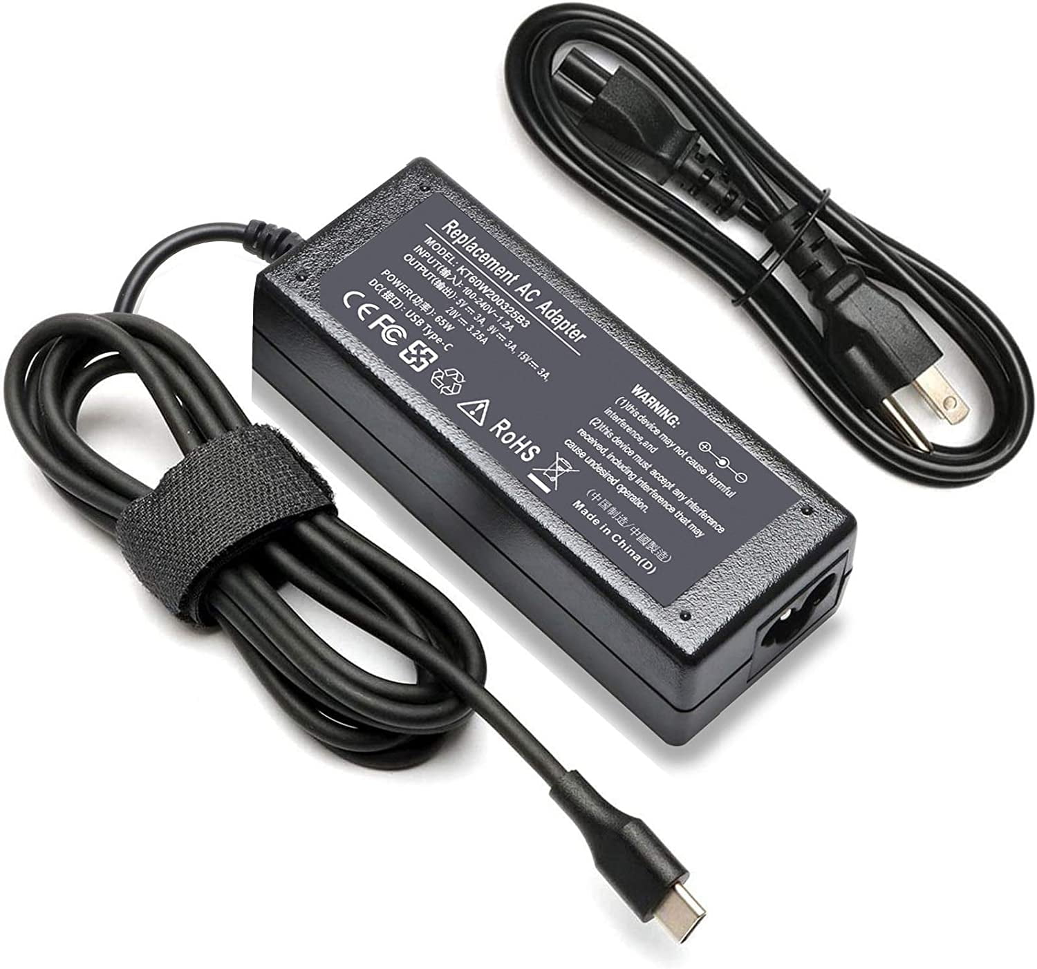 USB C Laptop Charger 65W 45W for HP Spectre X360 13-aw0013dx 13 ...