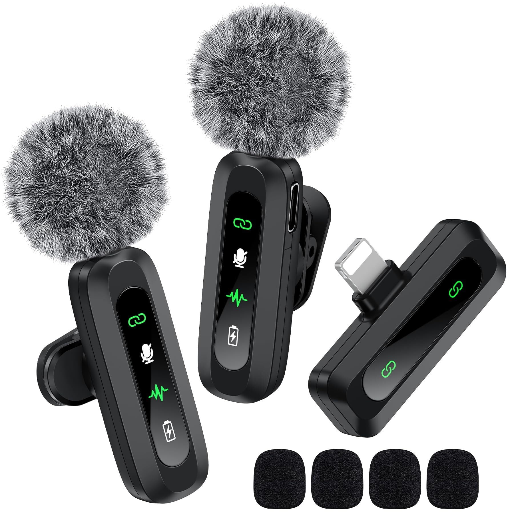 USB C Lavalier Microphone Wireless Mini Mic for Type-C Android Phone ...