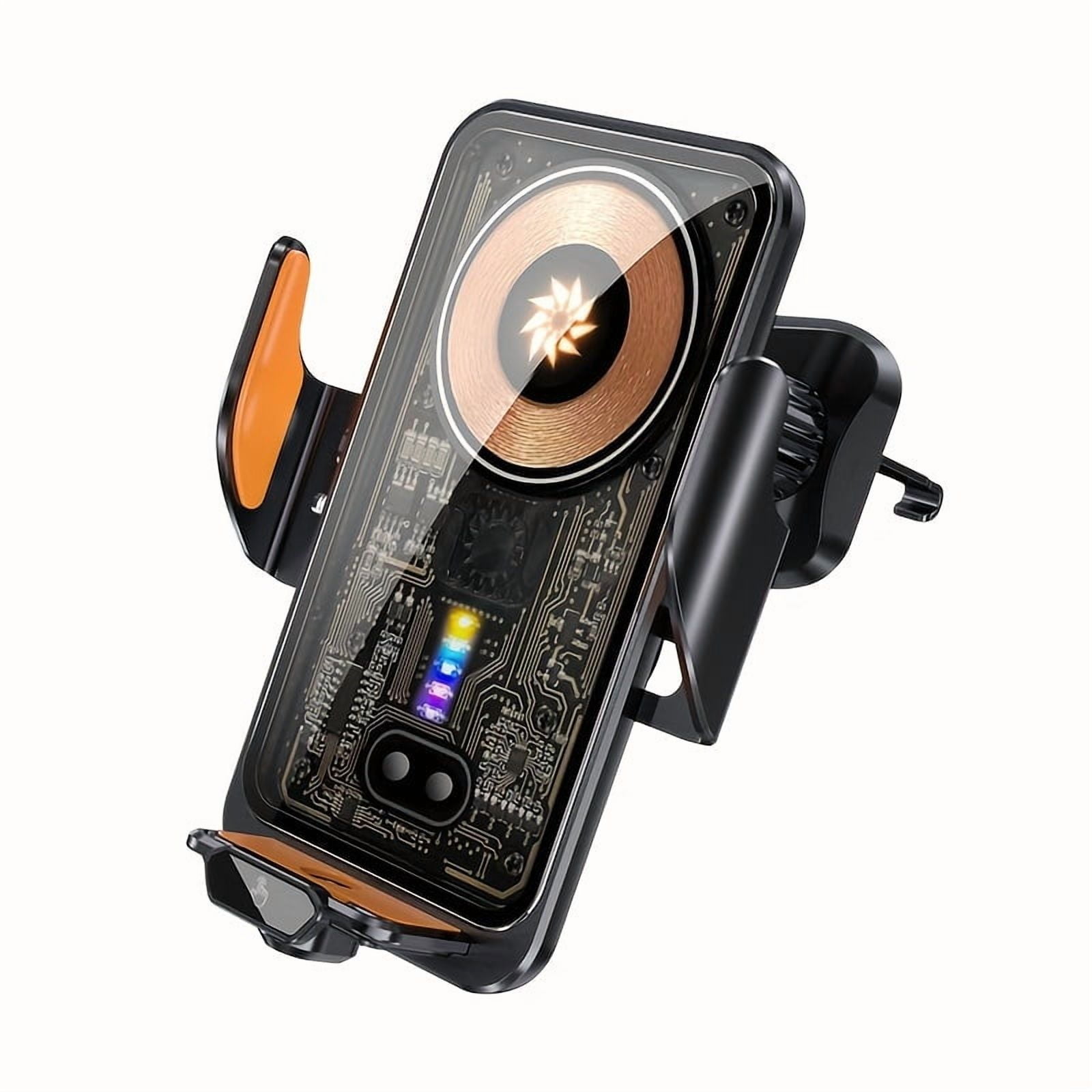 Wireless Car Charger, 15W Fast Charging Automatic Clamping Car Charger Phone Holder Phone Holder ...