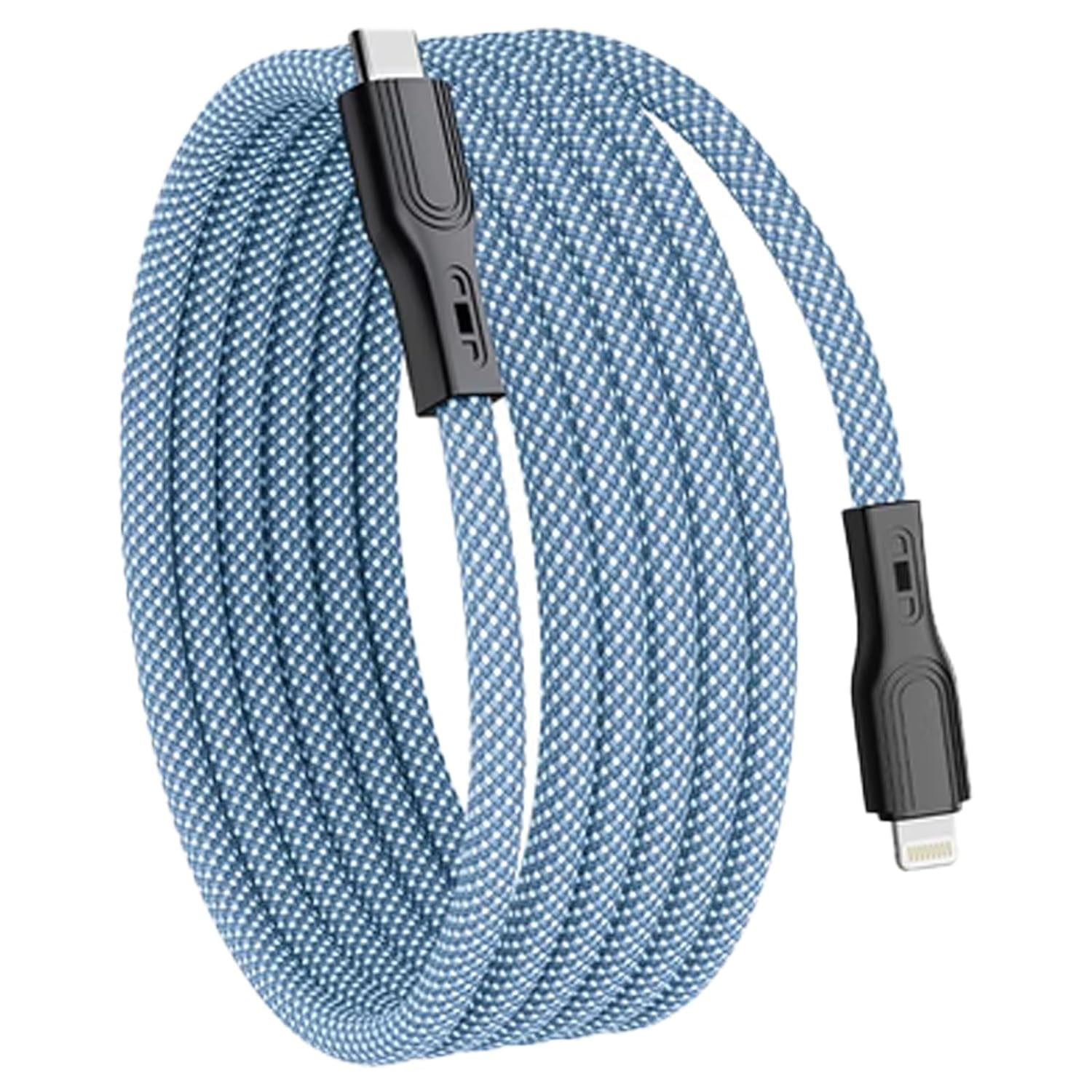 USB C to Lightning Cable, 5ft Magnetic Coiled iPhone Charger Fast ...