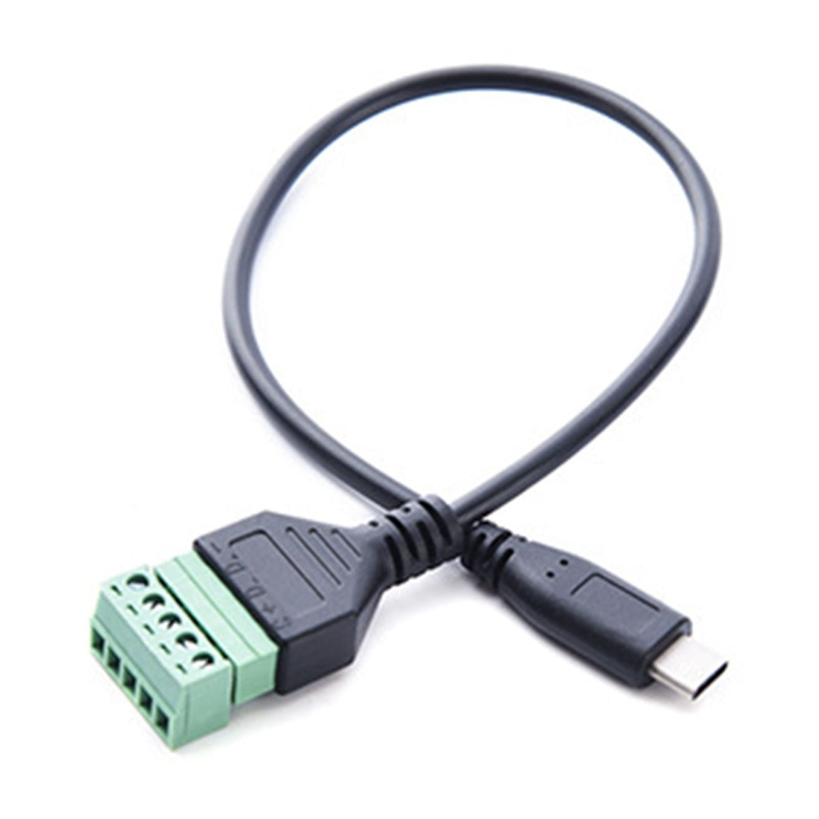 USB C Male Connector 30cm Solderless Terminaled Cable for Quick ...