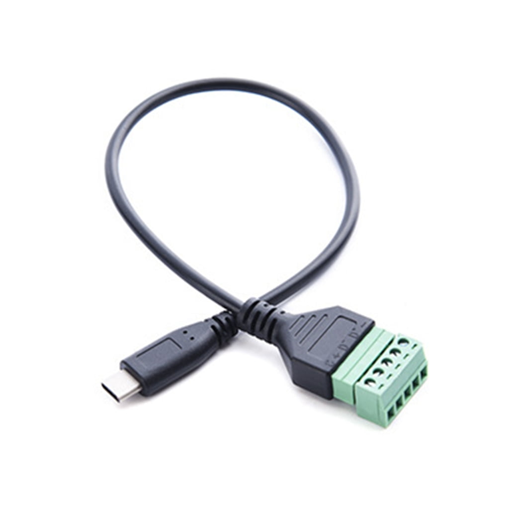 USB C Male Connector 30cm Solderless Terminaled Cable for Quick ...