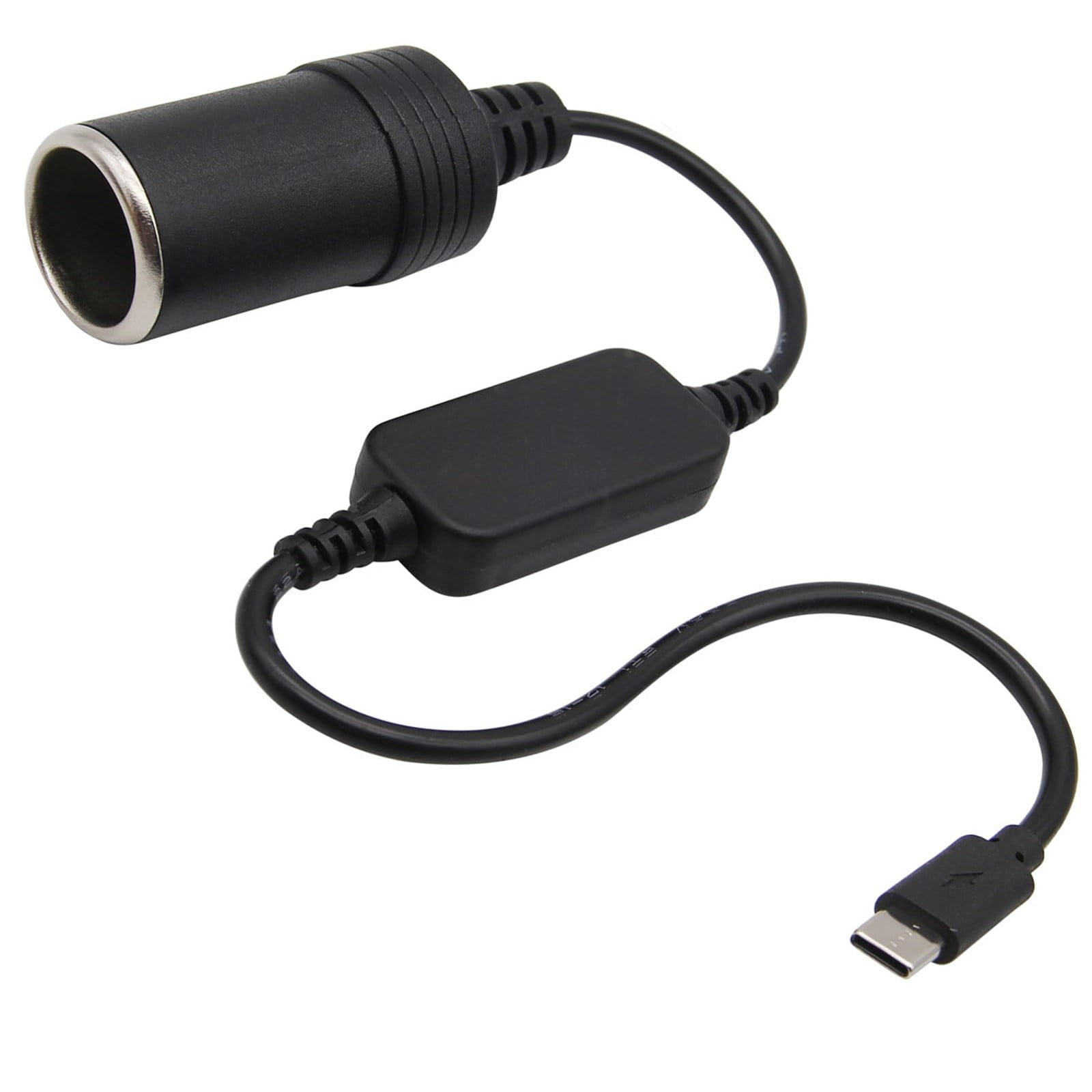 USB C Male to 12V Adapter, USB to Car Lighter Socket Type-C to Lighter ...