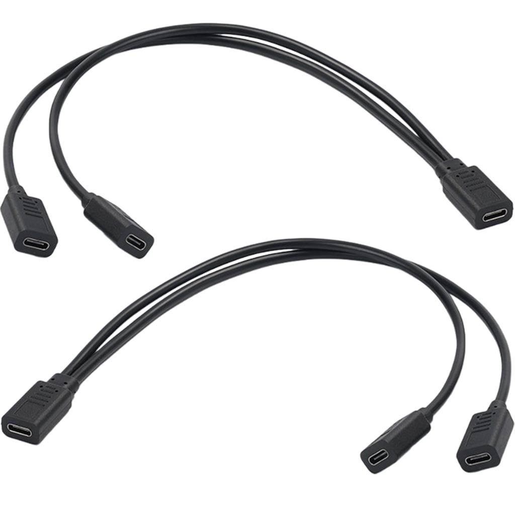 USB C Male to Double USB C Female Splitter Cable USB Splitter Y Cable ...