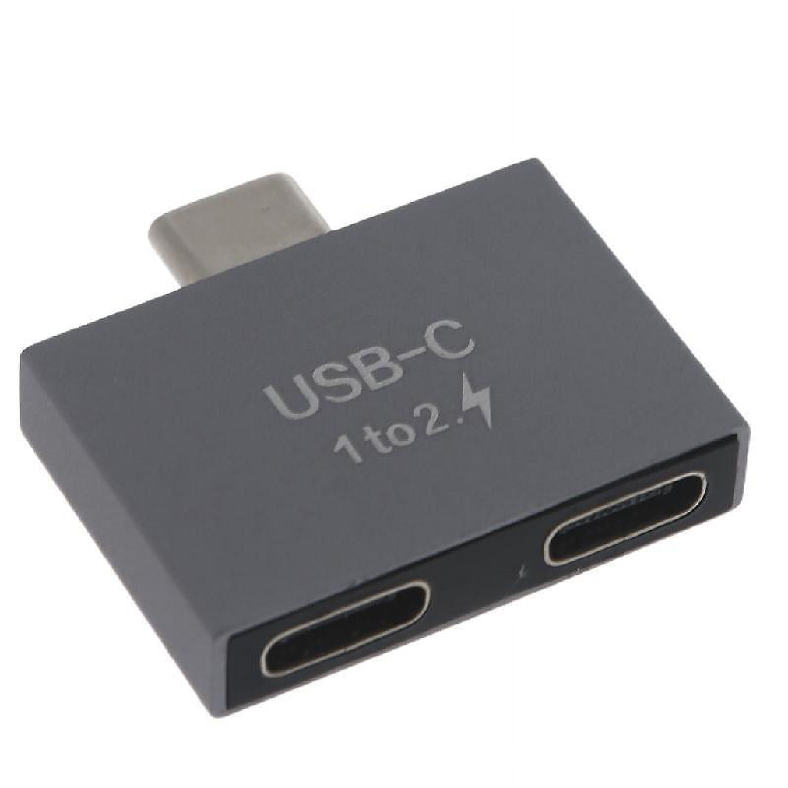 USB C Male to Dual USB C Female Splitter for USB C PD Charger Powerbank ...