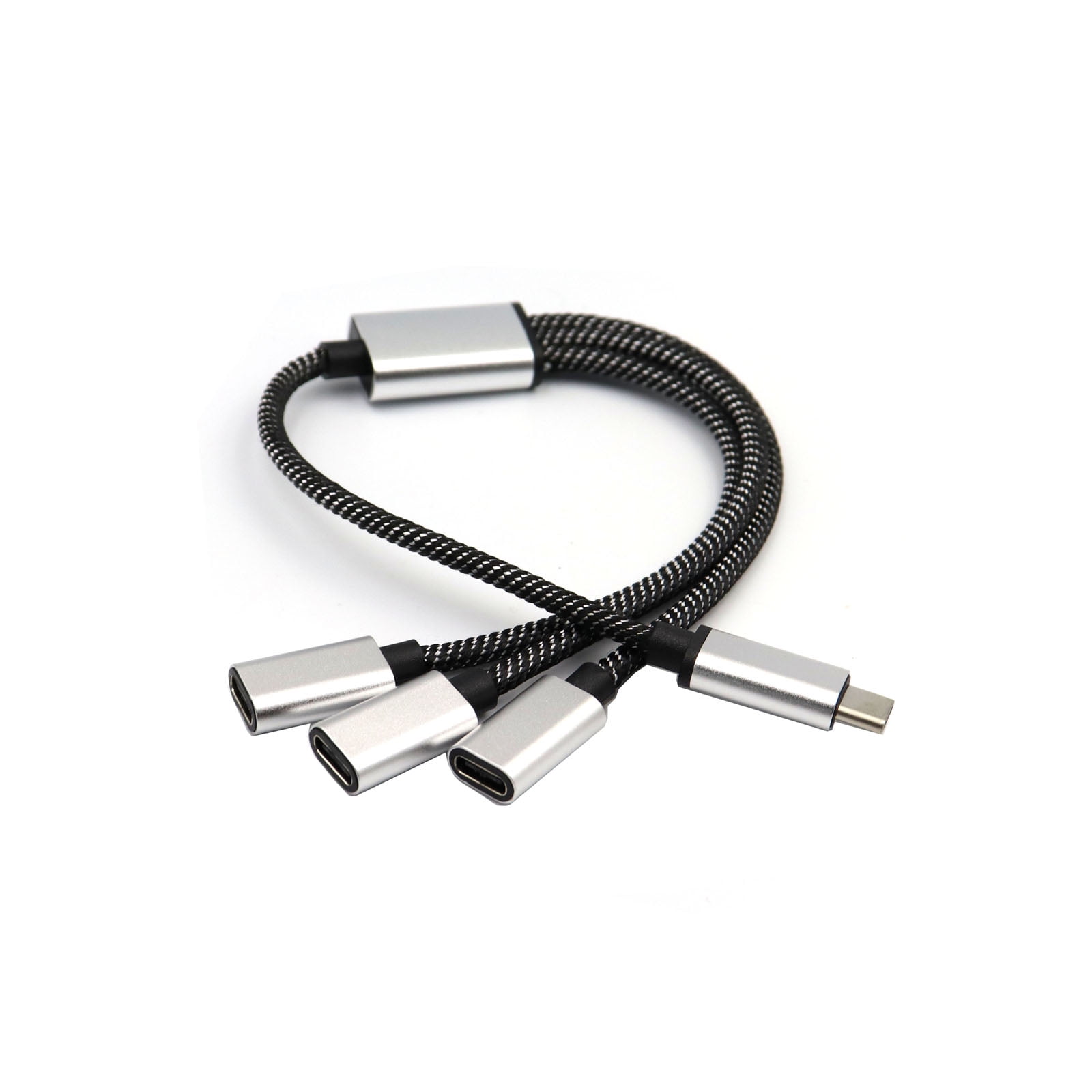 USB C Male to Three USB C Female Splitter Cord Converter Multiple Hubs ...