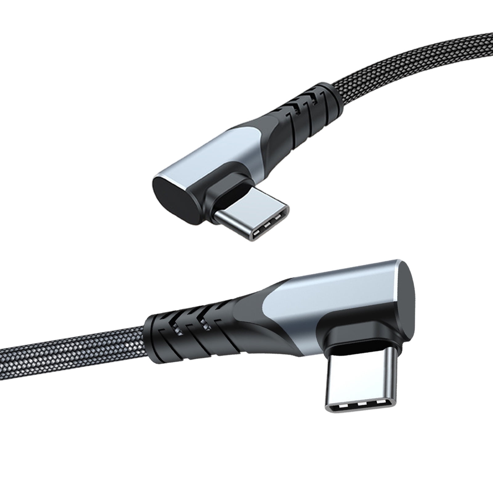 USB C Male to Type C Extension Data Charging Cable Right Angled Type C ...