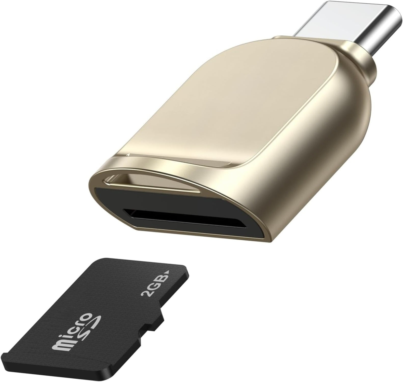 USB C Micro SD Card Reader, Type C to Micro SD Card Adapter with Zinc Alloy External, - Walmart.com