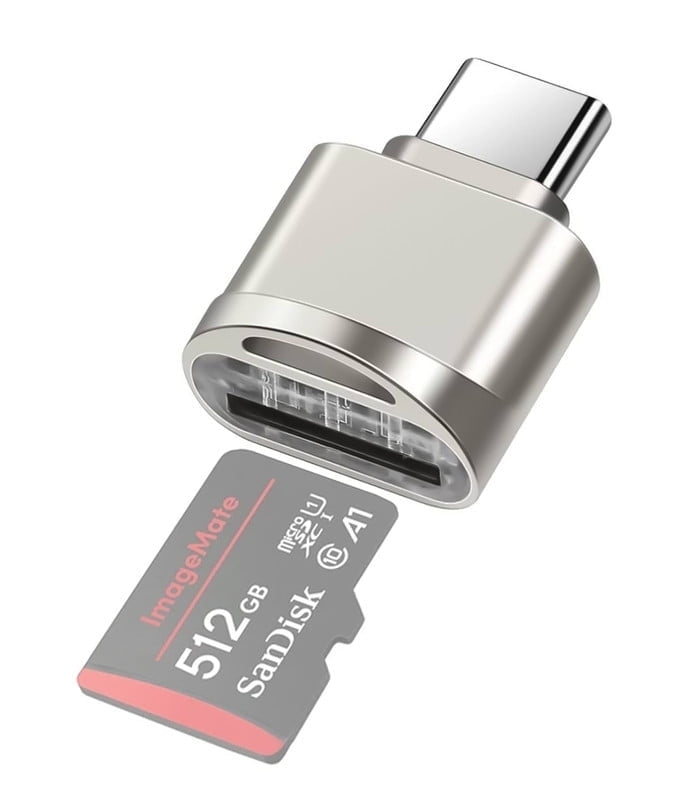 USB C Micro SD/TF Card Reader, USB C to Micro SD SDHC SDXC OTG Memory ...