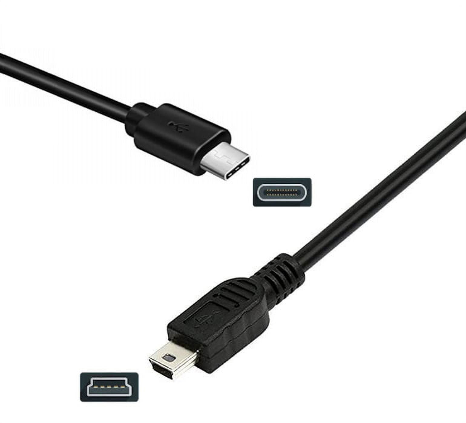USB C to Mini B Cable for Select Canon, Vixia, Nikon Camera, MP3 Player ...