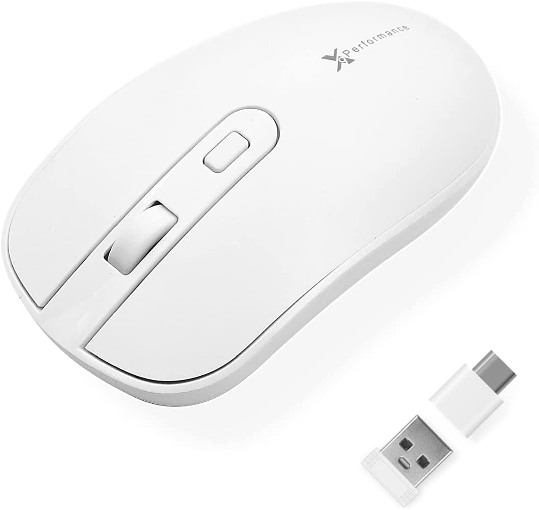 USB C Mouse Wireless with USB and Type C Receiver - Great Cordless ...