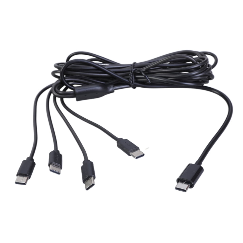 USB C Multi Head Charging Cable 4x Type C Output Power Supply Cord ...