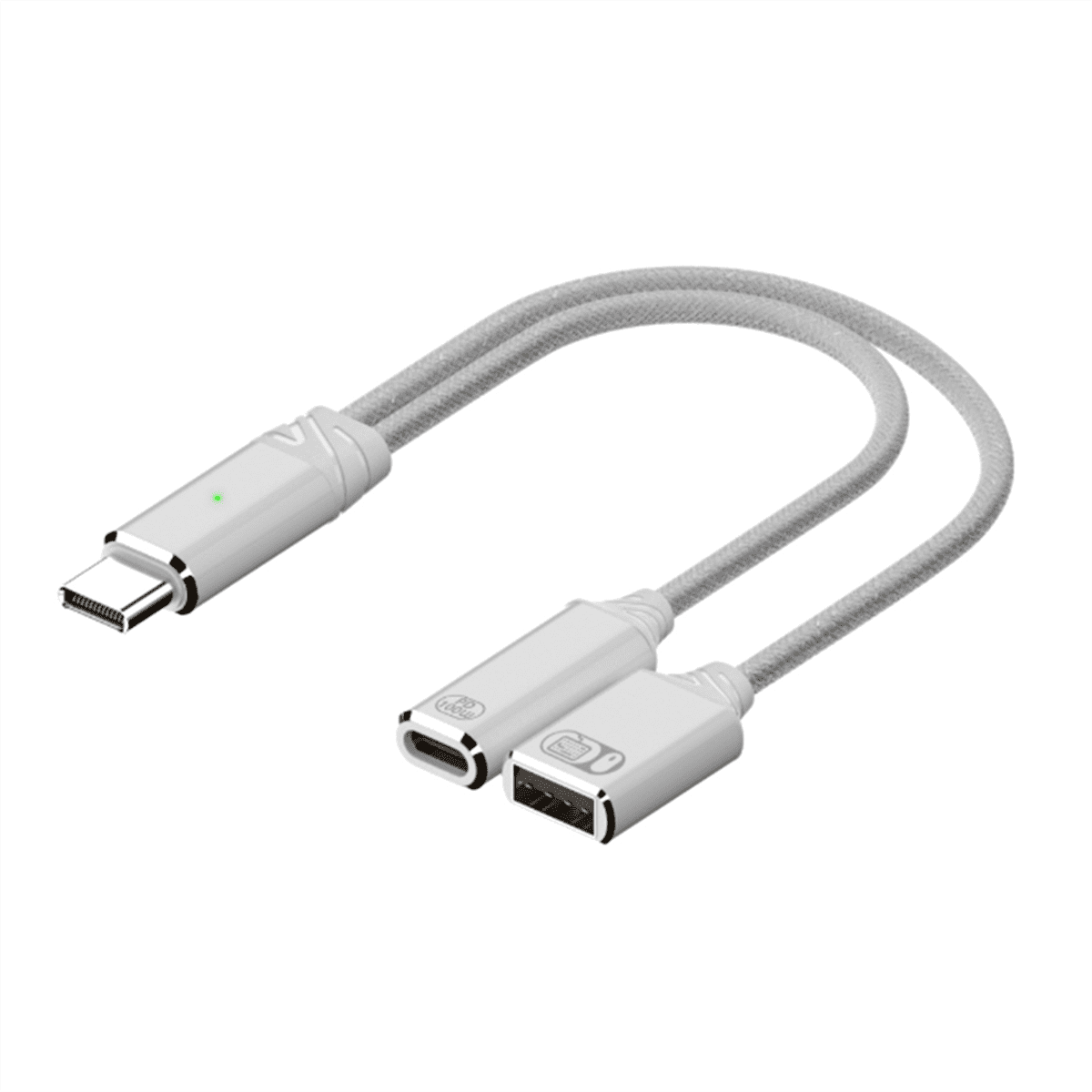 USB C OTG Cable Phone Adapter 2 in 1 Type C to USB A Adapter with PD ...