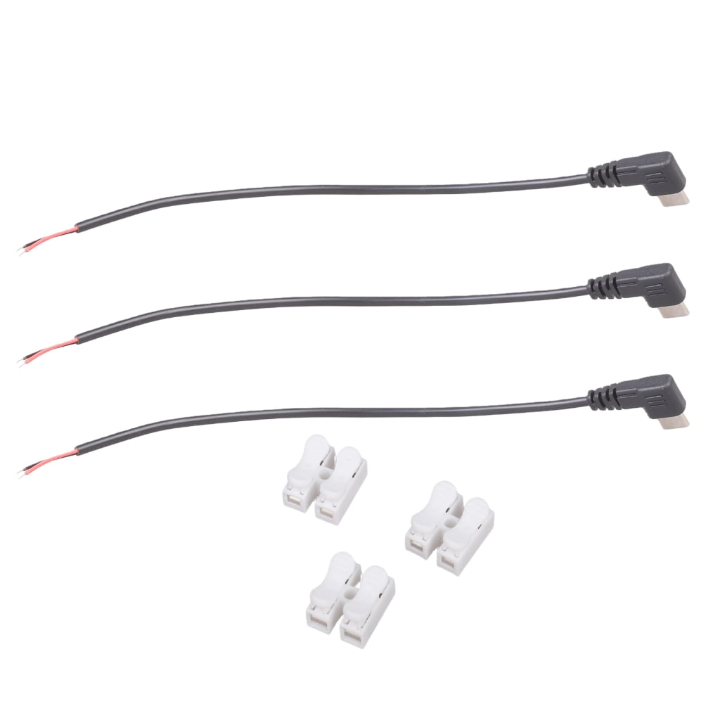 USB C Pigtail Cable 5V USB Type C Male Plug to 2 Pin Bare Wire ...