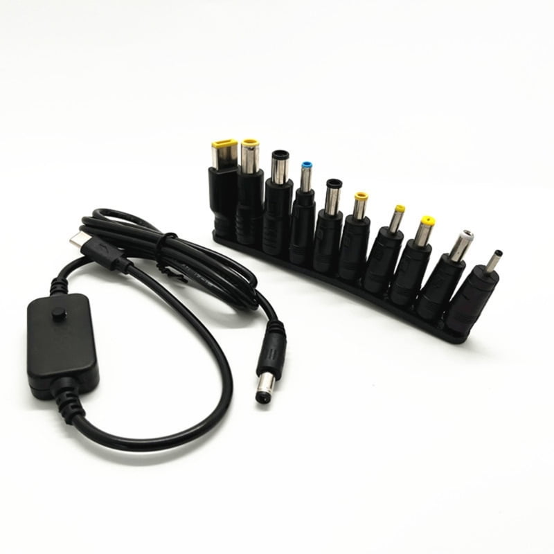 USB C Power Cable Type C To 5V 9V 12V 12V 20V Adjustable 5.5x2.1mm ...