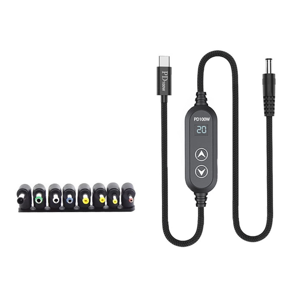 USB C Power Cord 100W Highest Efficiency Variable Power Supply Type C ...