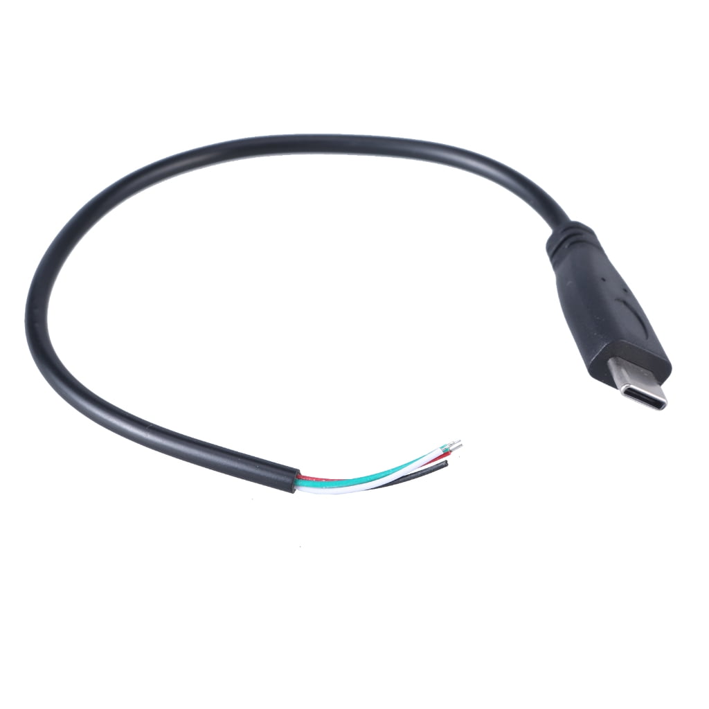 USB C Power Cord Data Cable Wire, 4Pin Bare Wire Open End Charging Line ...