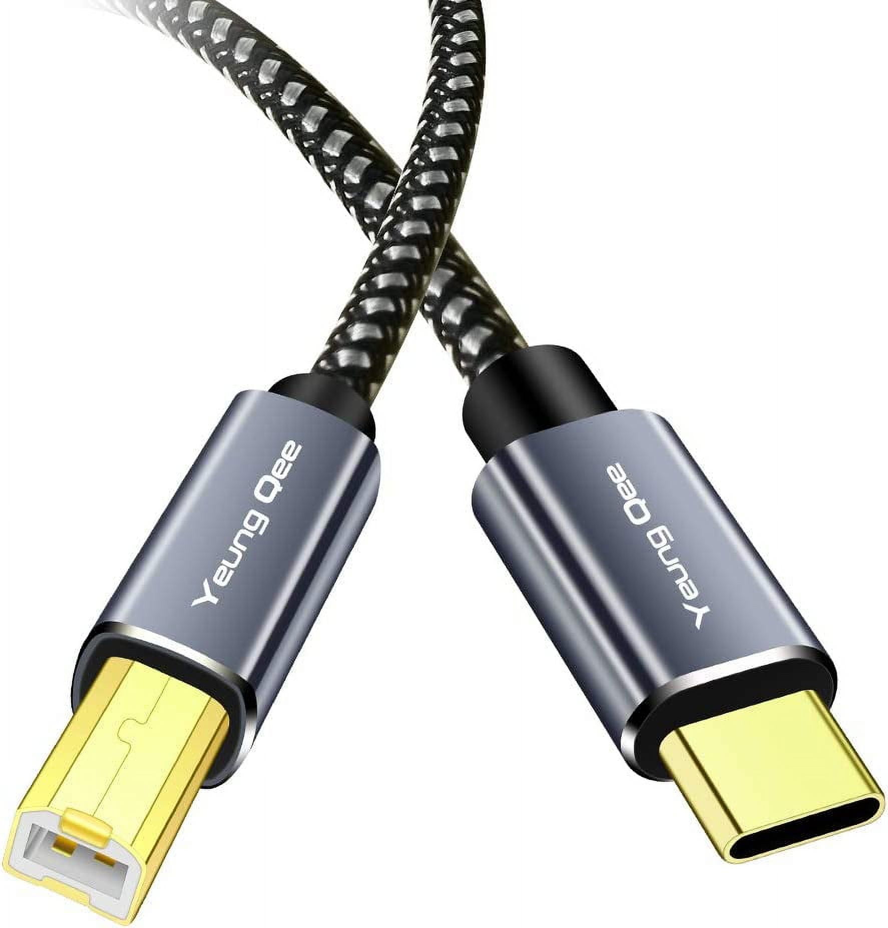 USB C Printer Cable 20 ft, USB Type C to USB 2.0 Type B Printer Scanner ...