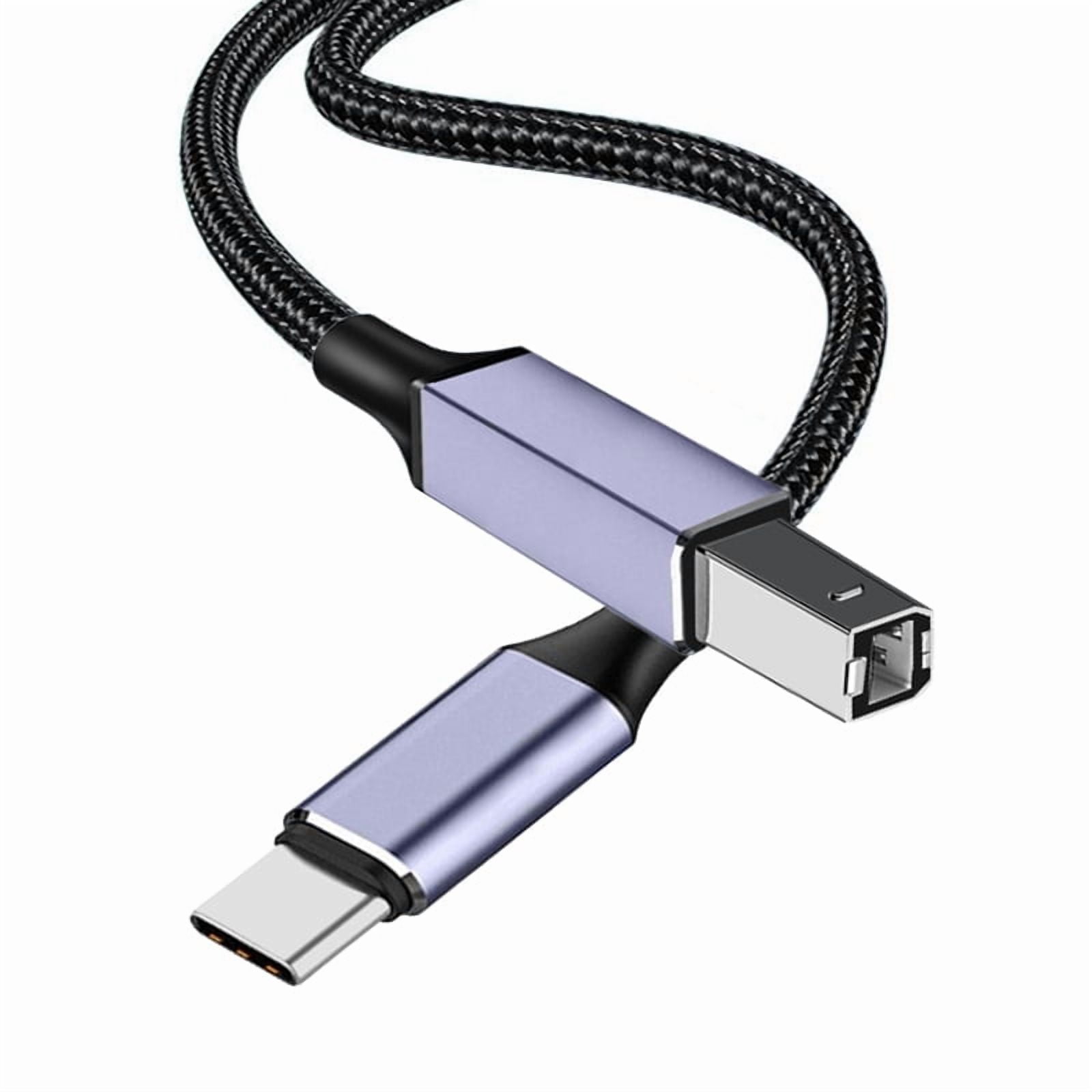 USB C Printer Cable 3.3ft, Braided Compatible with HP, Epson,Canon ...
