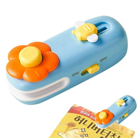 USB-C Rechargeable Mini Bag Sealer & Cutter, 2-in-1 Handheld Snack Bag ...