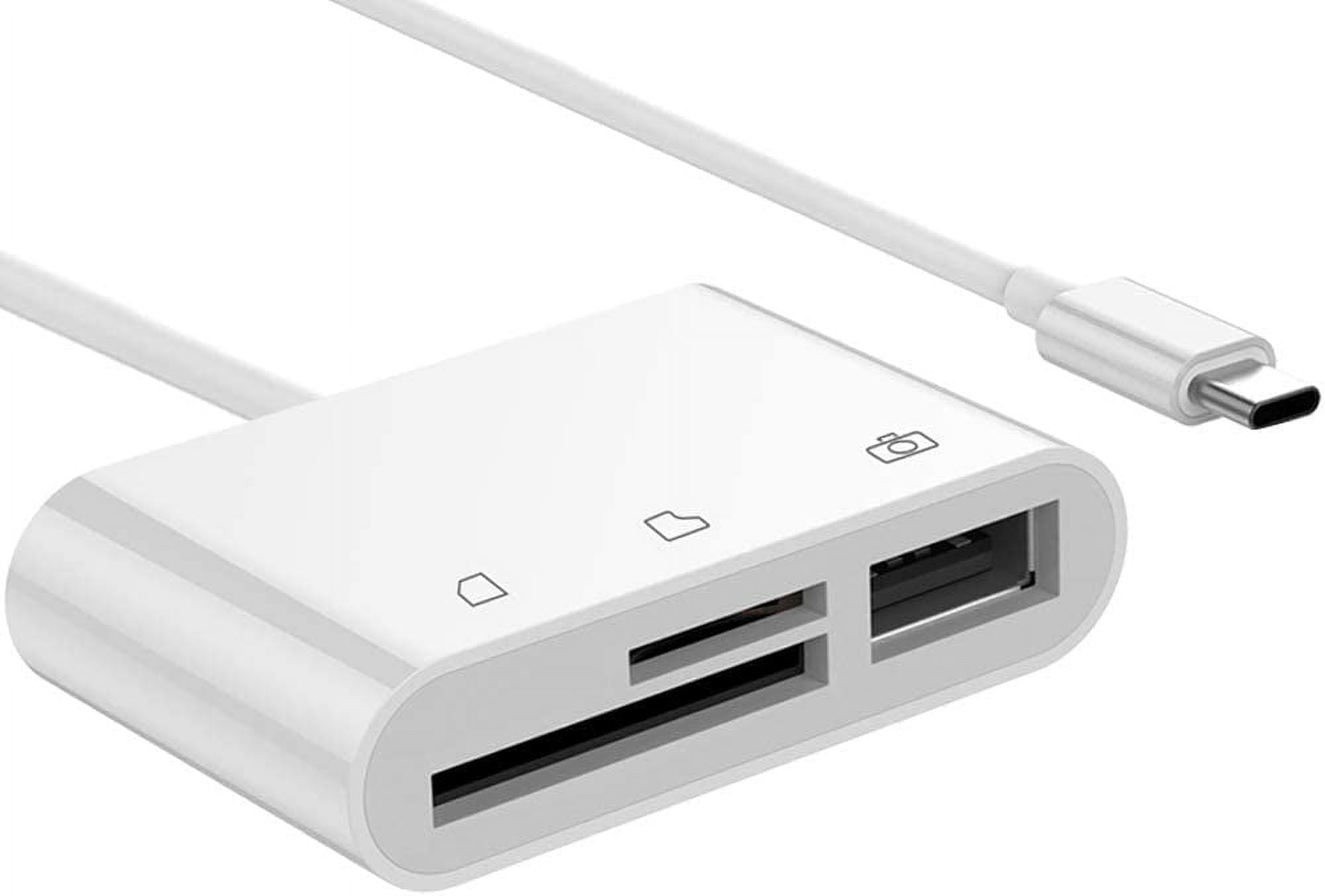 USB C SD Card Reader, Micro SD Card Reader Adapter,Camera Memory Card ...