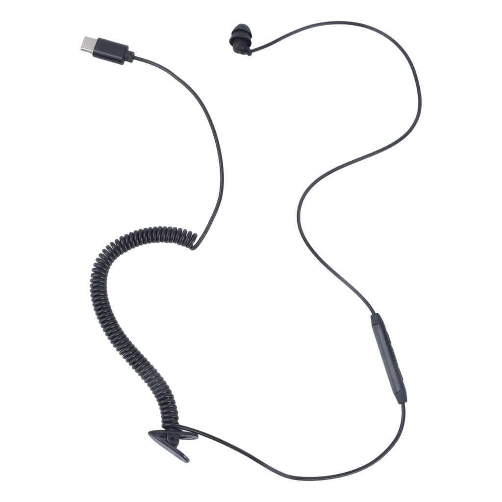 USB C Side Headphone Adjustable Cord Easy Communication Noise Reducing ...