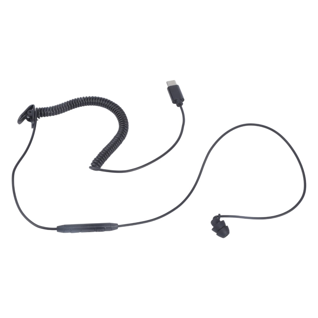 USB C Side Headphone Adjustable Cord Easy Communication Noise Reducing ...