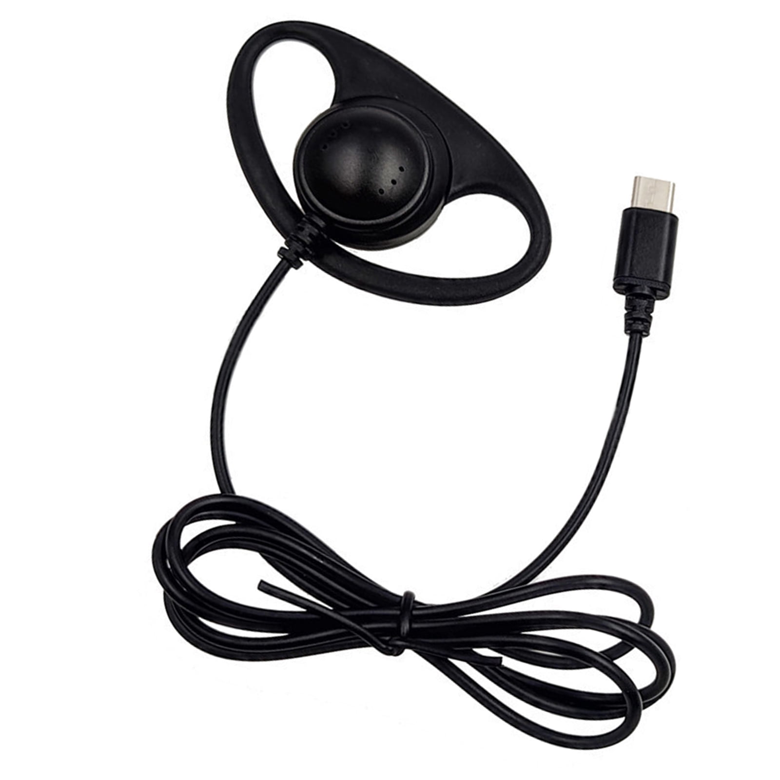 USB C Single Side Ear Hook Earphone Earbud Corded Ear Hook Earphone for ...