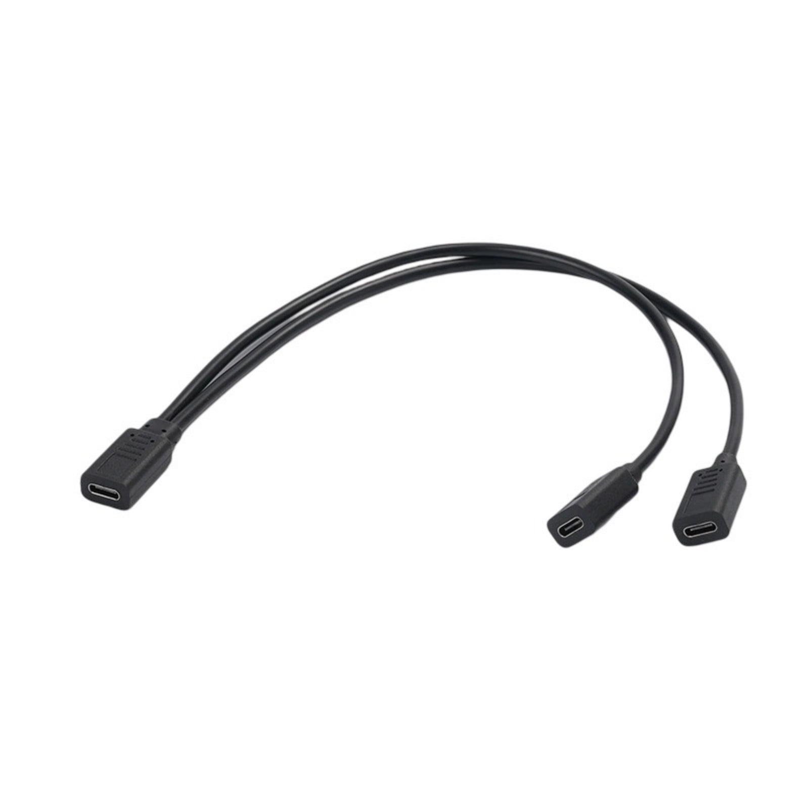 USB C Splitter 1 in 2 Out Charging USB C Data Splitter Extension Cable ...