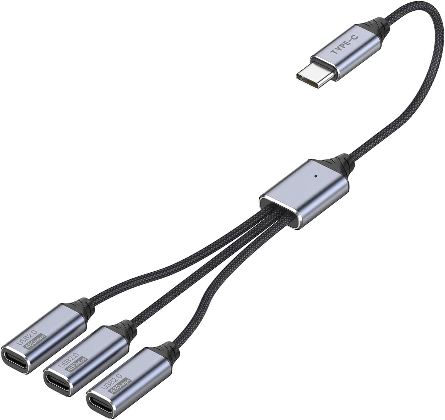 USB C Splitter 1 in 3 Out, USBC Male to Multiple Type C Female Adapter ...