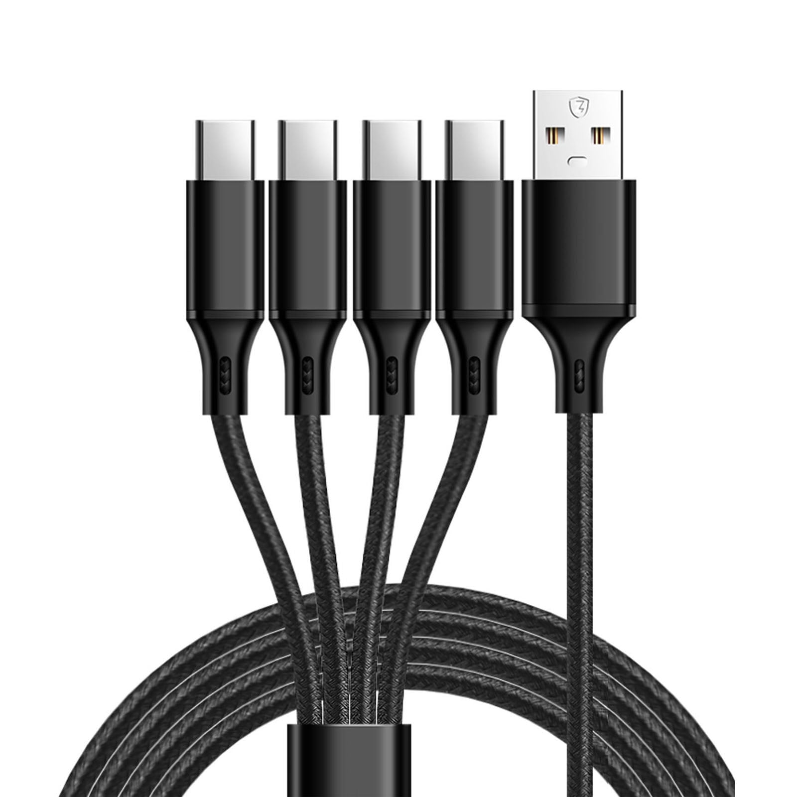 USB C Splitter Cable,4 in 1 USB Male to 4 USB C Male Charging Cord Data ...