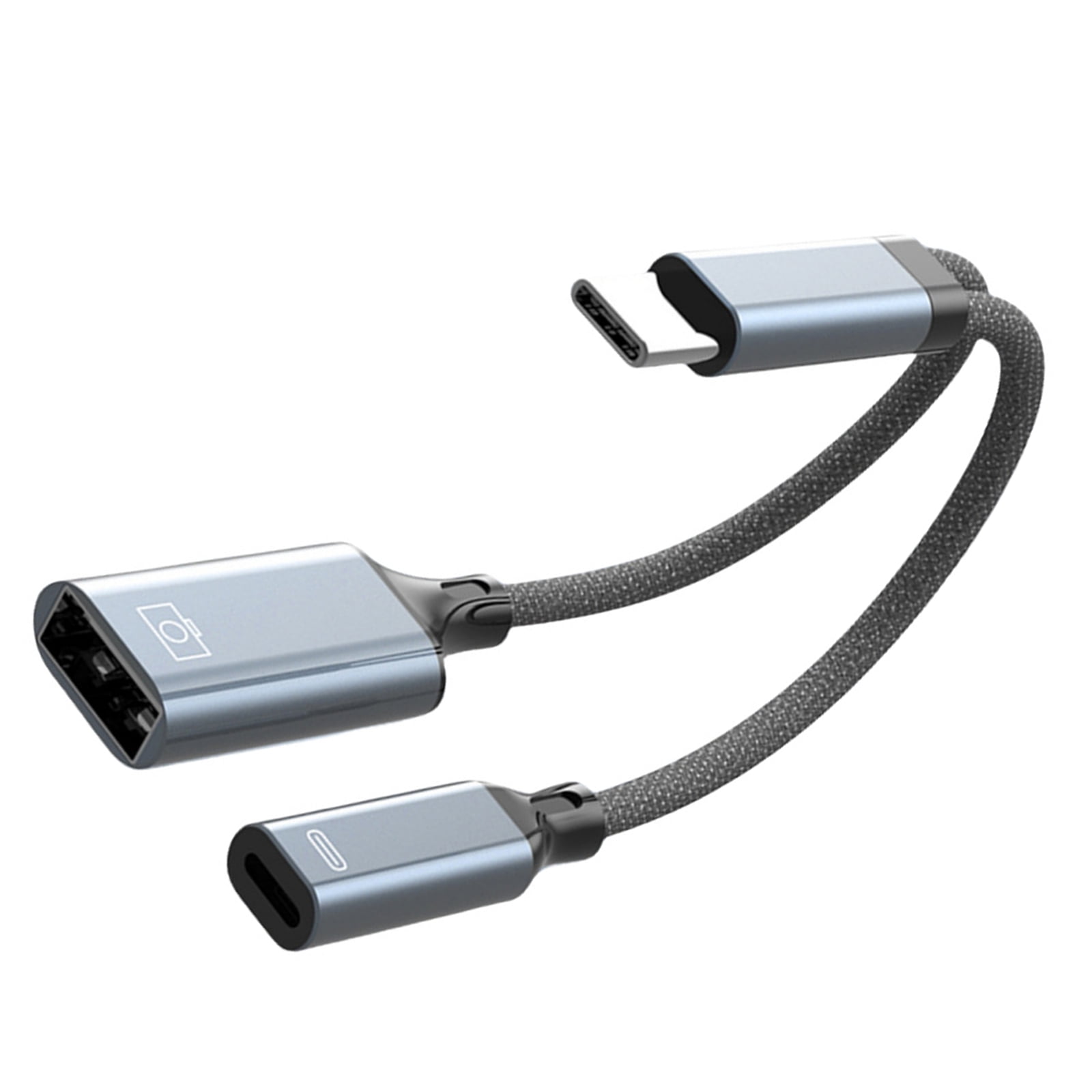Laikoutd Double USB C Music Charging Adapter Fast Charging Cable ...