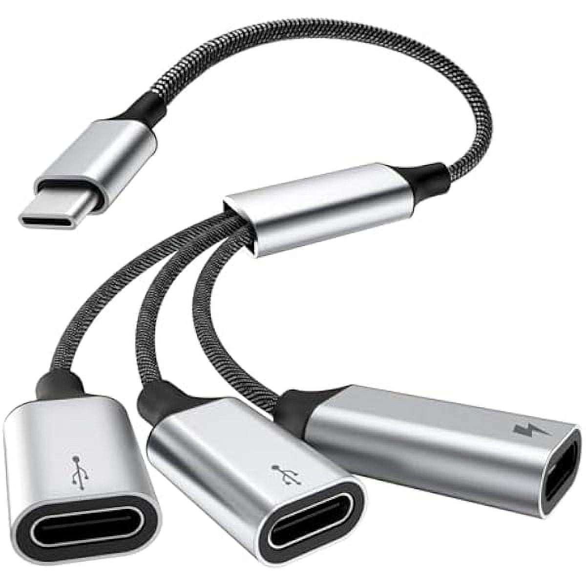 USB C Splitter Cable, USB C Male to 3 USB C Female Adapter with Fast ...