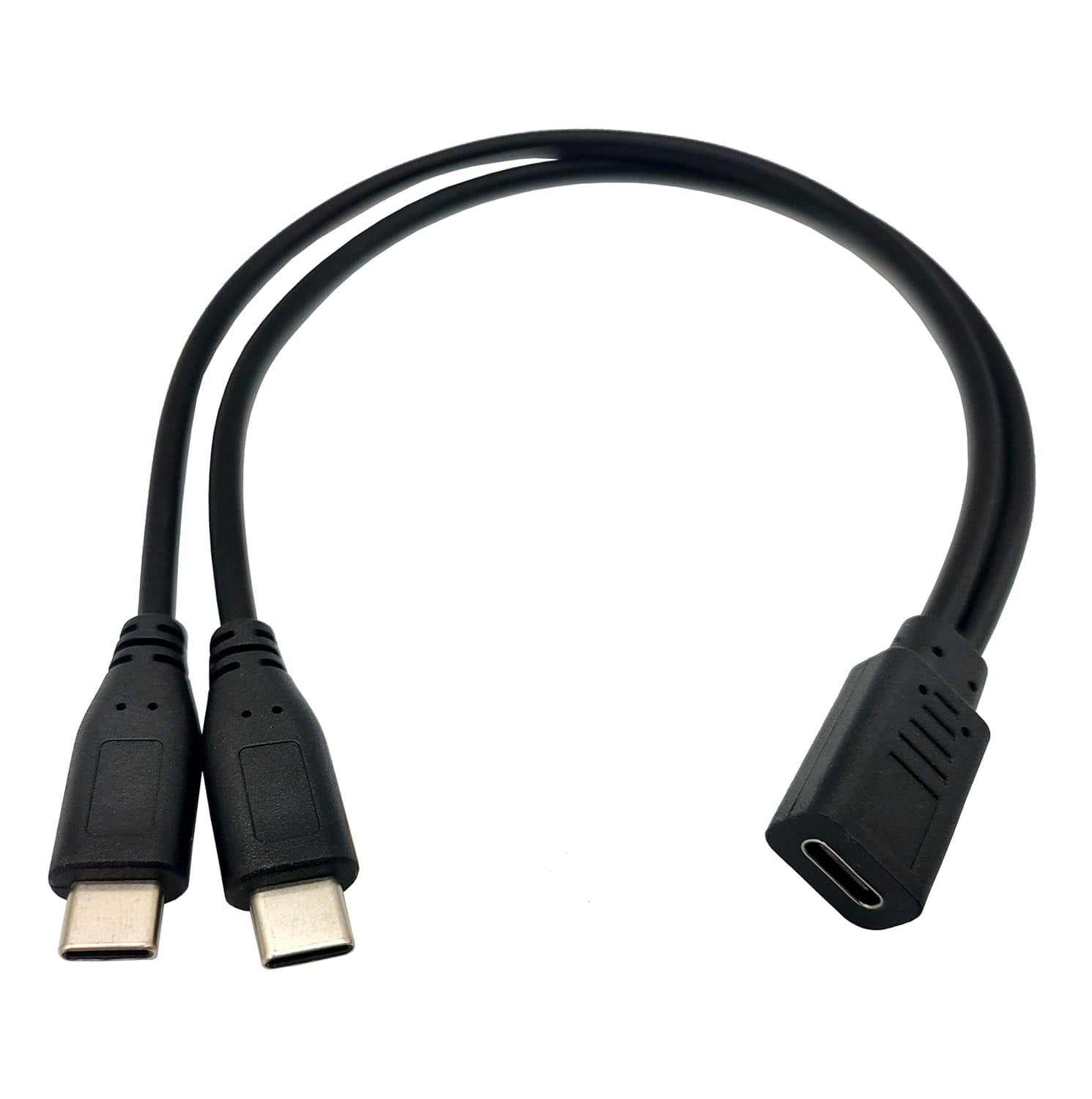 USB C Splitter Charge Cable,1 Feet USB Type C Female to 2 Dual USB Type ...