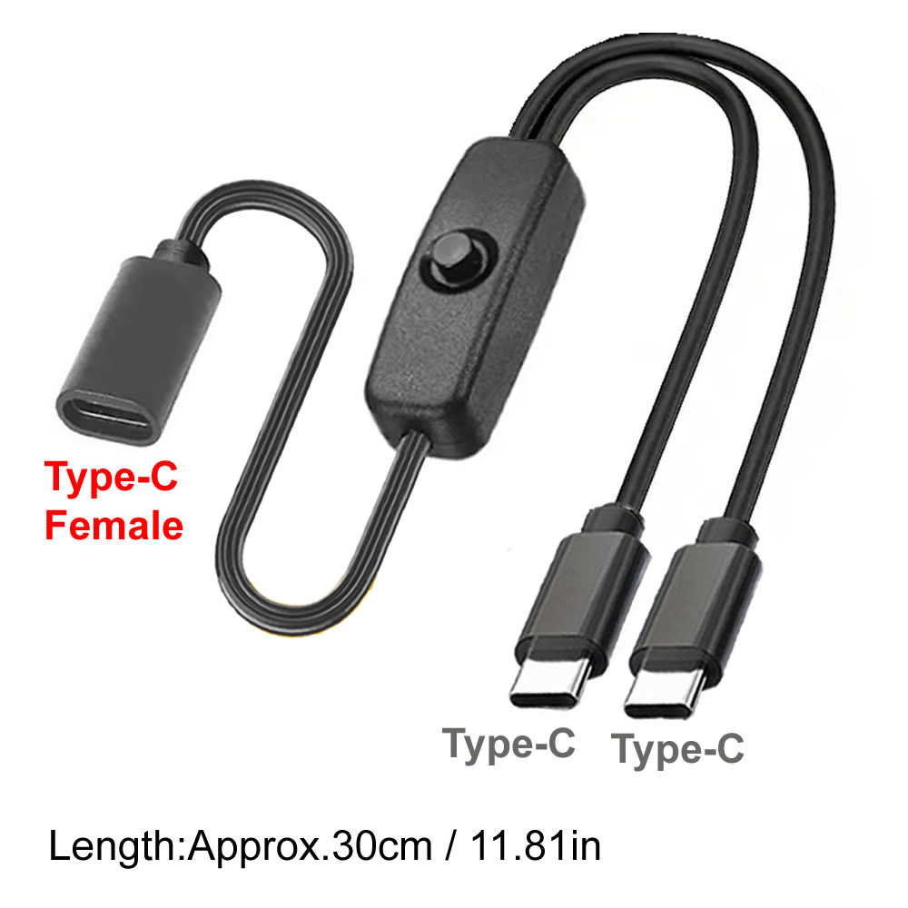 USB C Splitter Charge Cable,Type C Female to 2 Dual USB Type C Male Y ...
