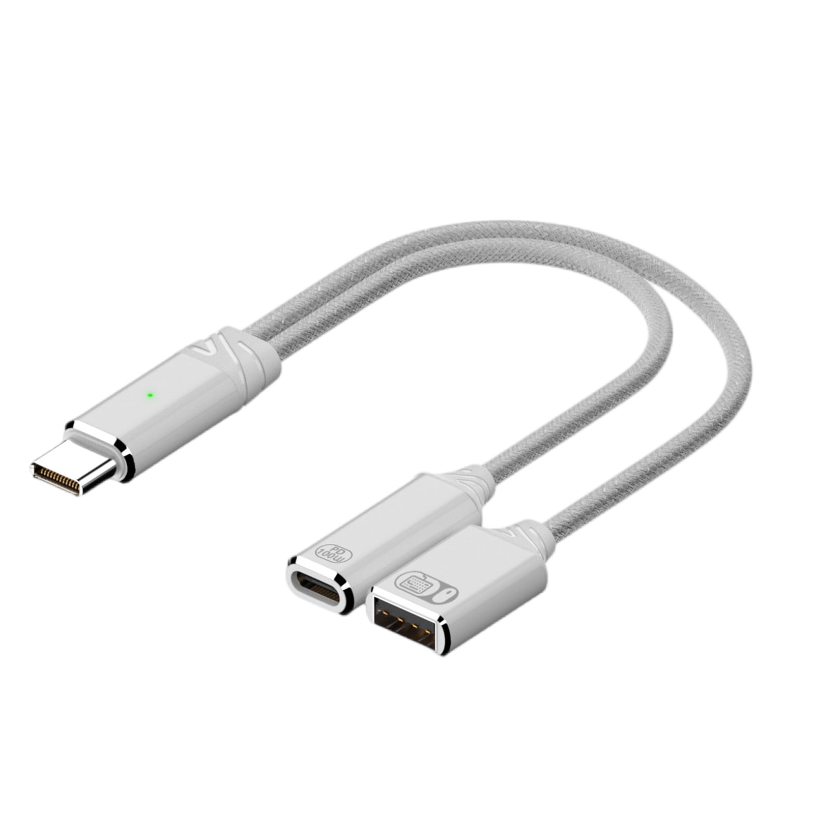 USB C Splitter Type C Double Plug 100W Fast Charging Adapter Splitter ...