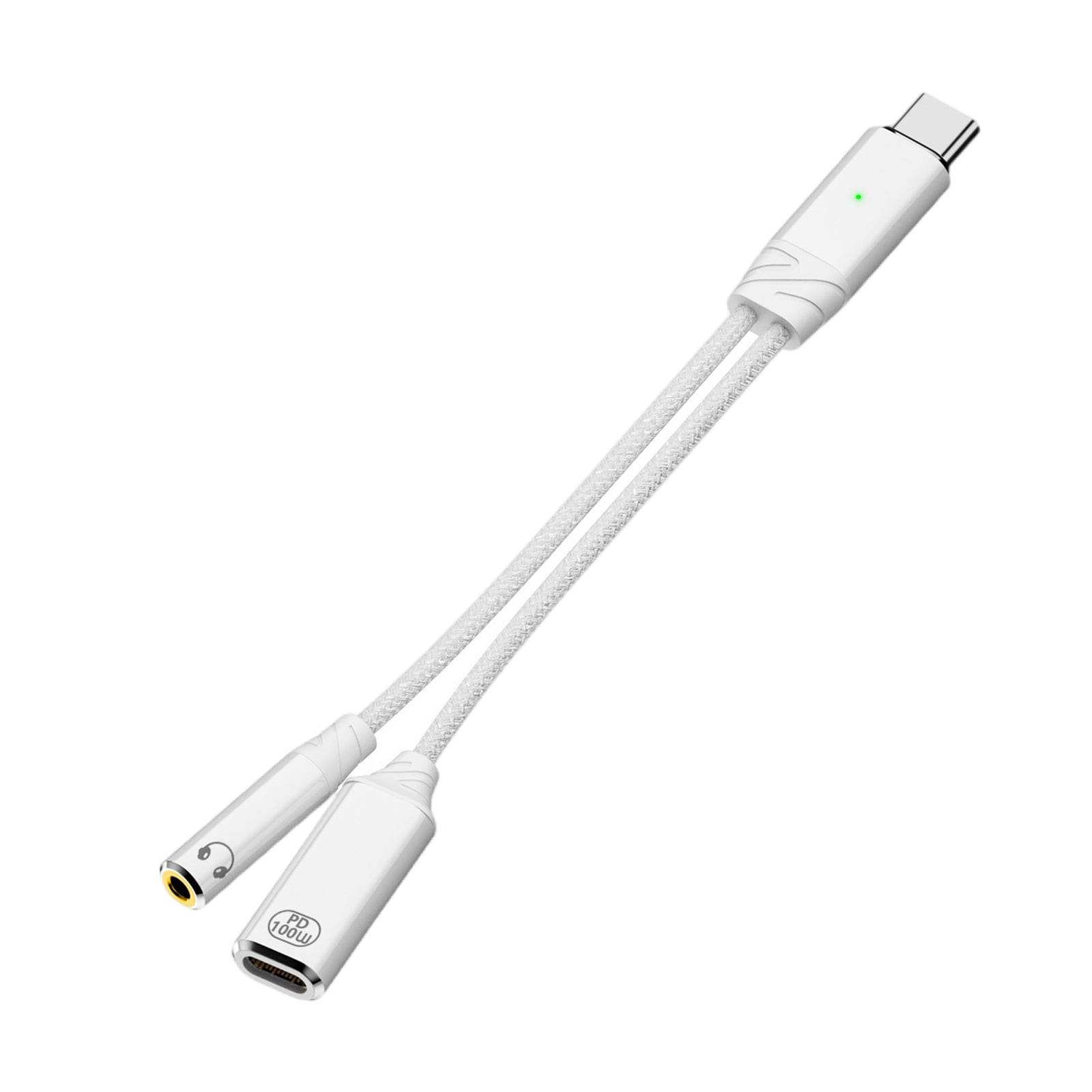 USB C Splitter Type C Double Plug 100W Fast Charging Adapter Splitter ...