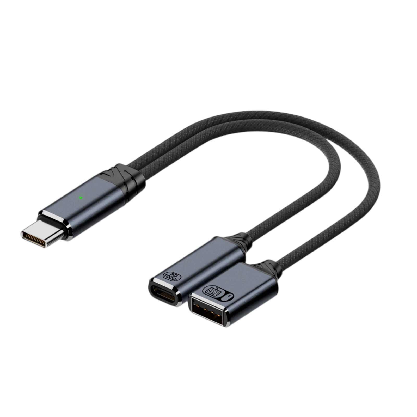 USB C Splitter Type C Double Plug 100W Fast Charging Adapter Splitter ...