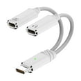 USB C Splitter Wire 1 to 2 Headphone Charging Adapter Cable Cord 2 in 1 ...