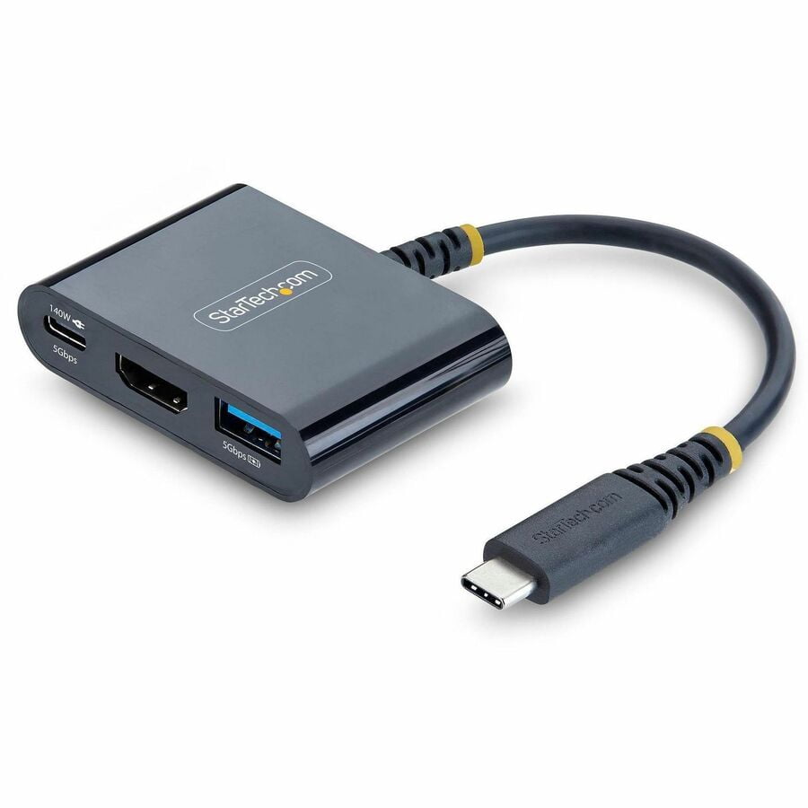 StarTech USB-C to HDMI Multiport Adapter with 140W PD Charging, 4K 60Hz ...
