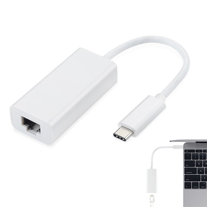 USB-C/TYPE-C to RJ45 Ethernet LAN Internet Cable Adapter for MACBook ...