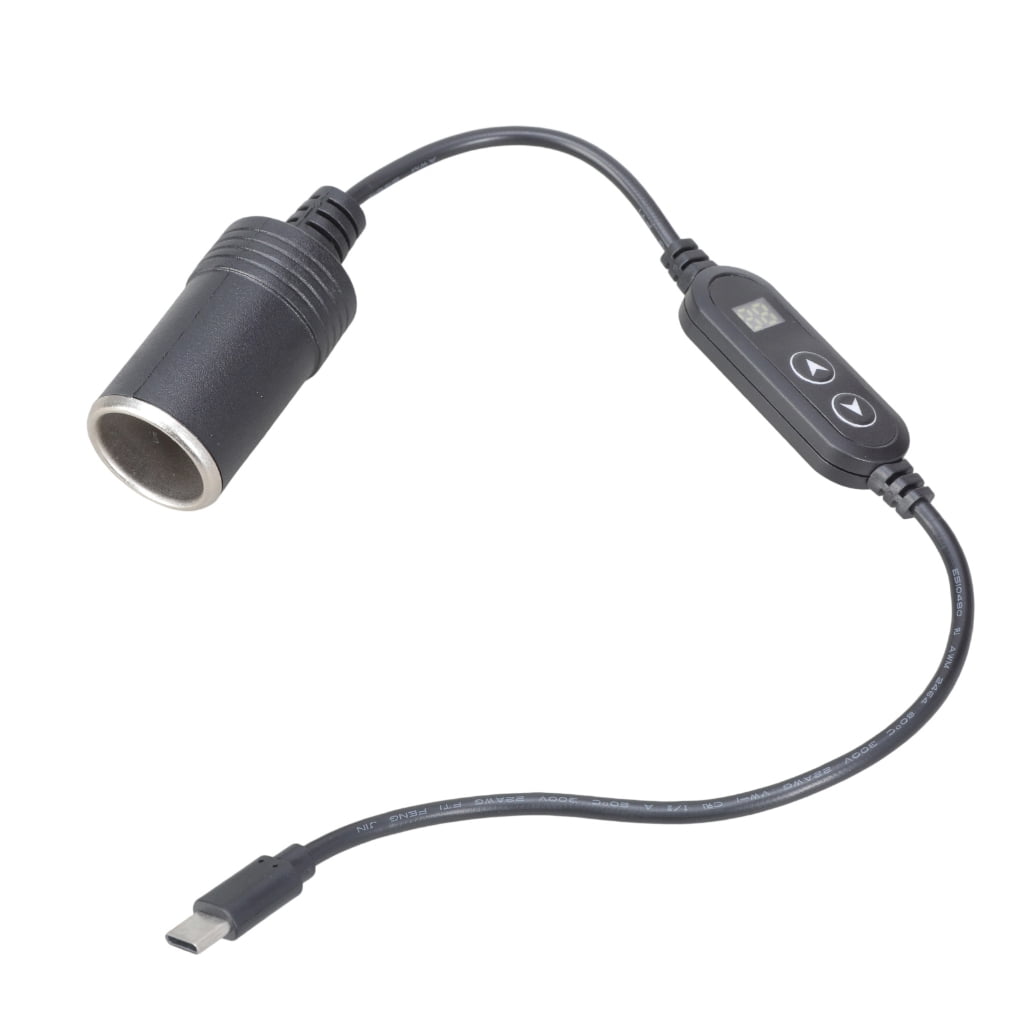 USB C To 5V9V12V15V24V Car Cigarettes Lighter Socket Female Converters ...