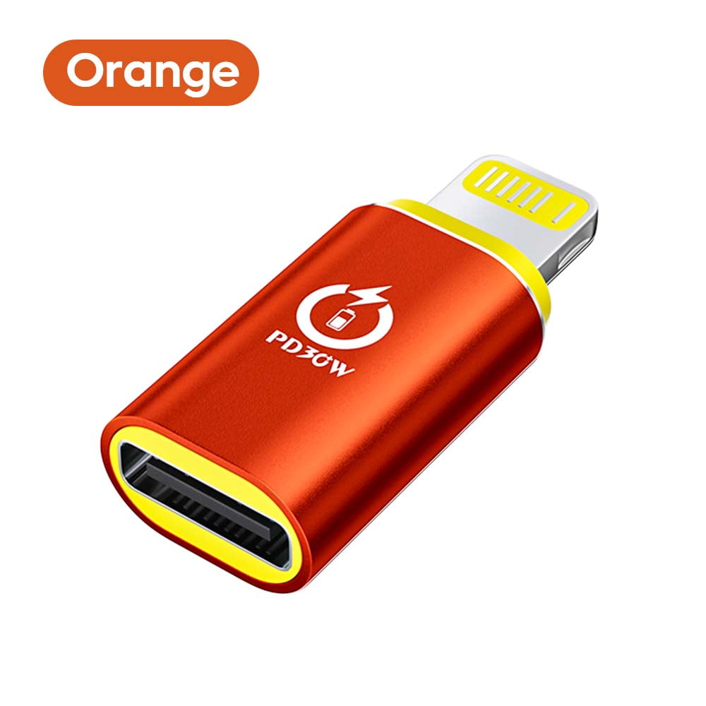 USB C To Lightning Adapter PD30W Fast Charging Lightning Male To Type C ...