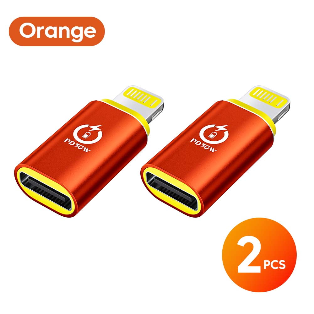 USB C To Lightning Adapter PD30W Fast Charging Lightning Male To Type C ...