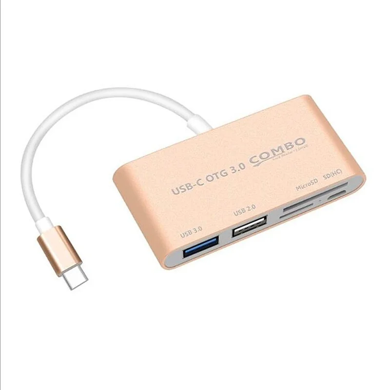USB C To Multi SD CF Micro SD Card Reader Adapter Type-C USB-C HUB OTG ...
