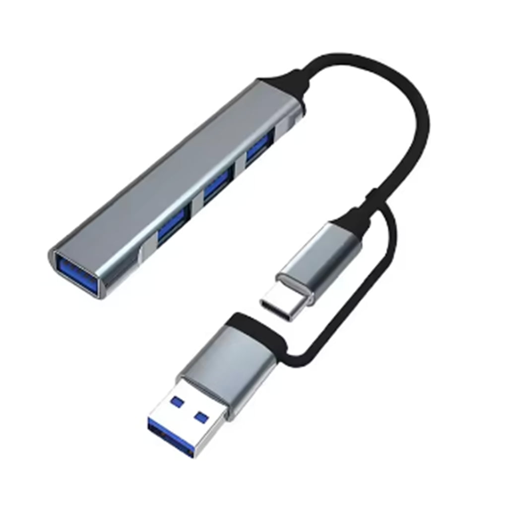 USB C To USB 3.0 Adapter Splitter 4 in 1 Multiports Hub For Efficient ...