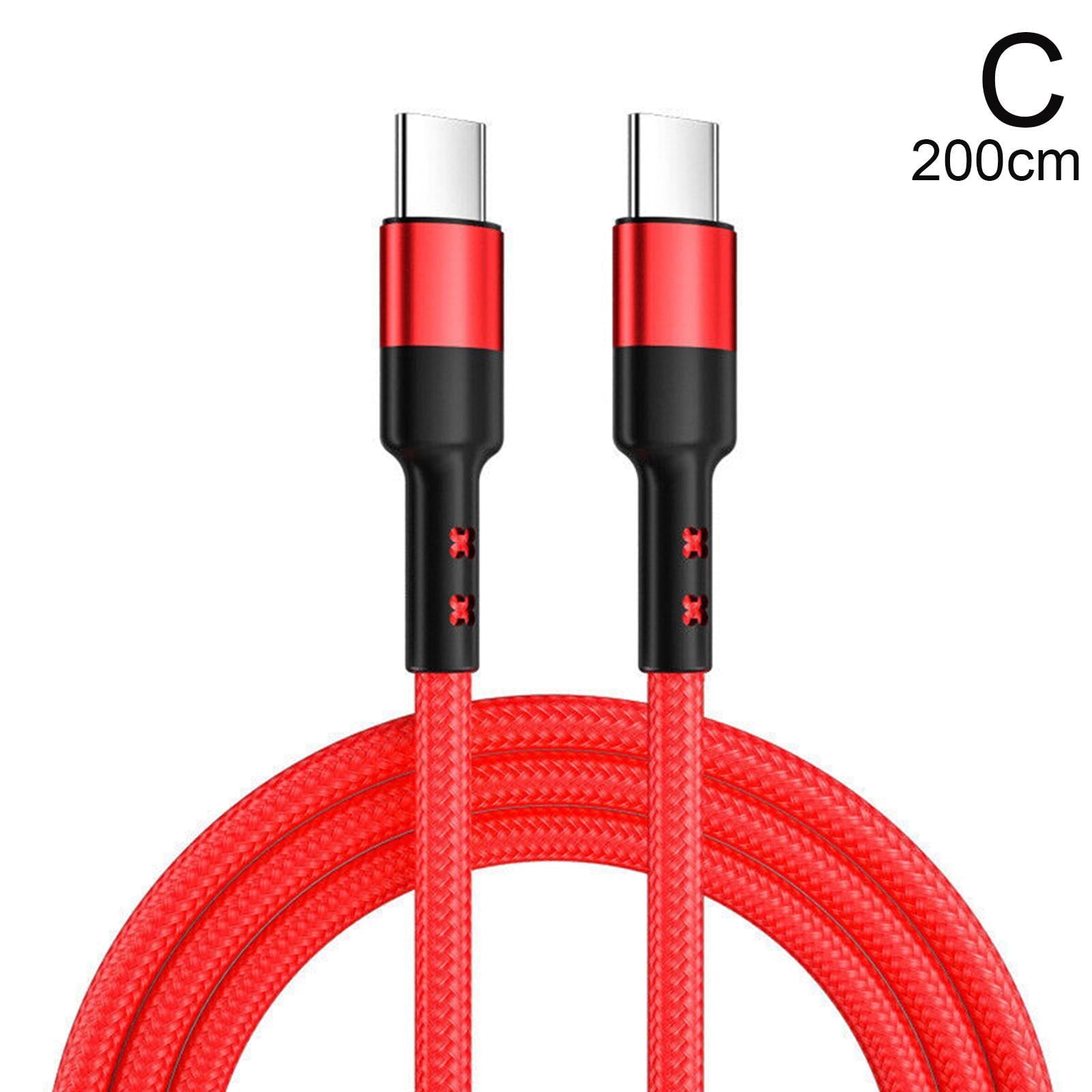 USB C To USB C Fast Charger PD 100W Dual Type C Charging Data USB Sync E8R8 - Walmart.com