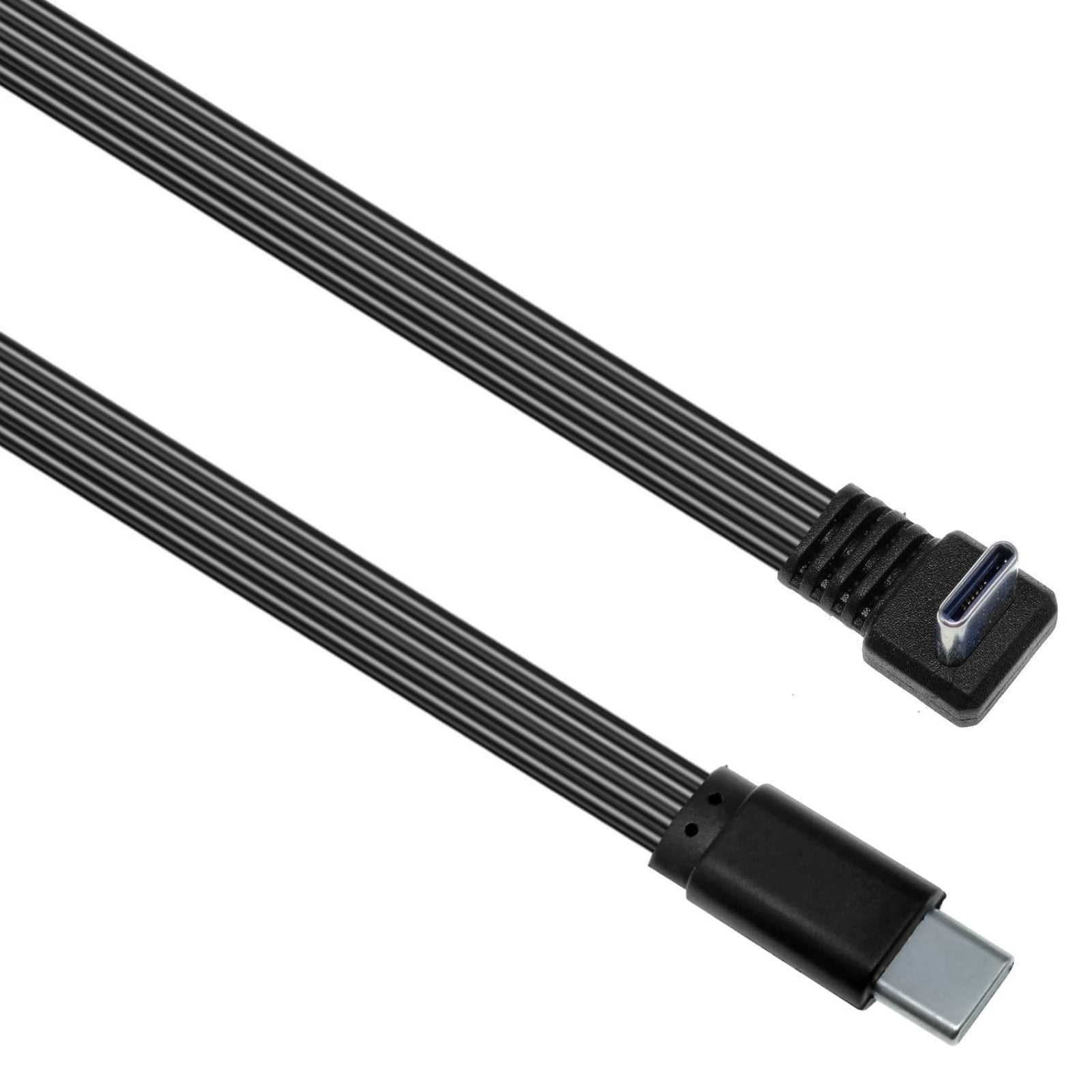 USB C To USB C Flat Silicone Charging Cable 45W Fast Charges 480Mbps ...